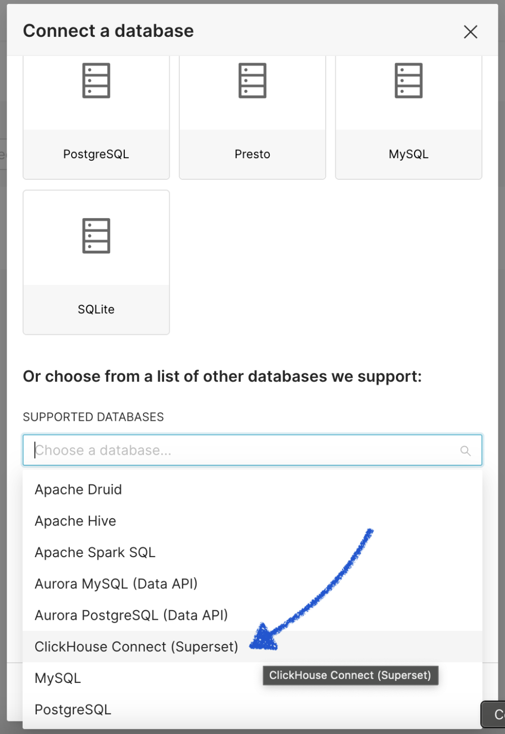 Connecting to ClickHouse from Apache Superset™ - Instaclustr