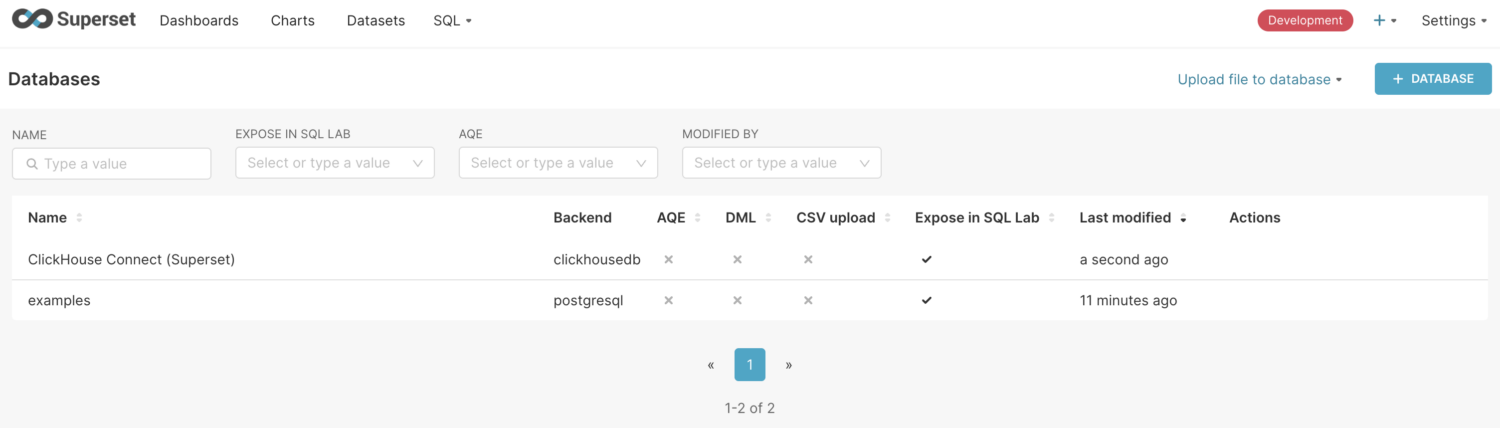 Connecting to ClickHouse from Apache Superset™ - Instaclustr