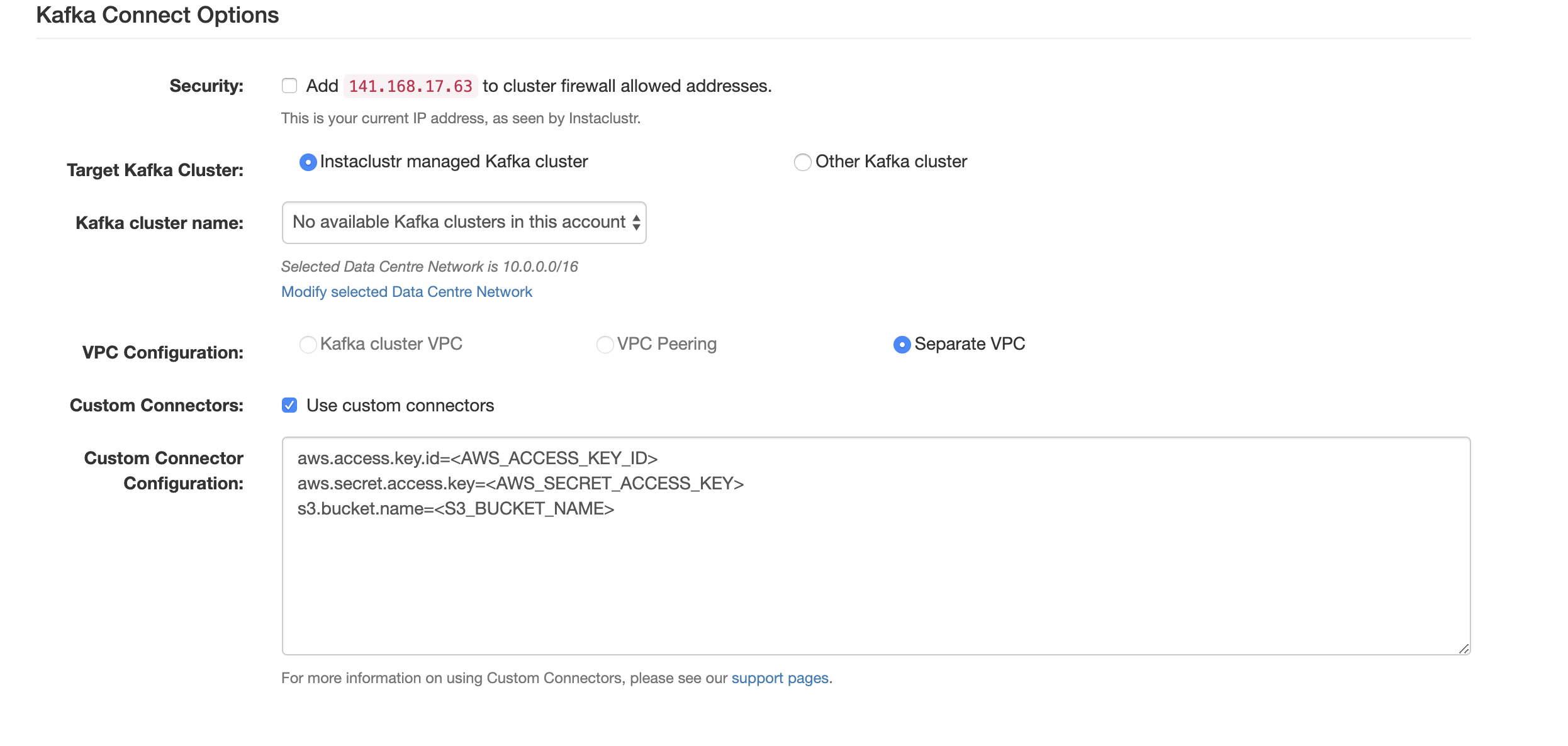 Creating An Apache Kafka Connect Cluster Instaclustr