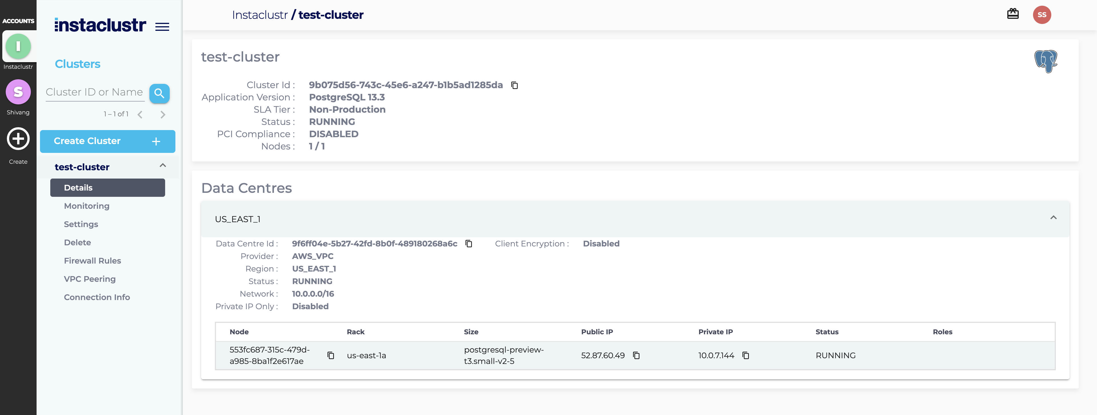 Connect to a PostgreSQL Cluster - Instaclustr