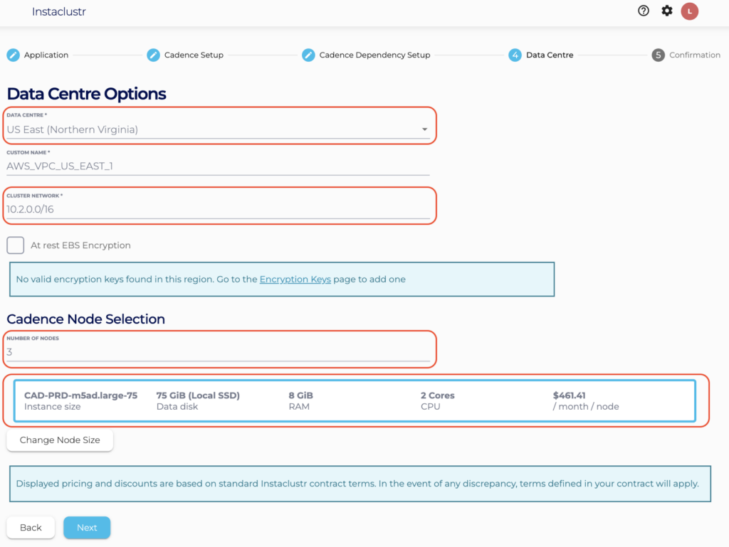 Create a Multi-Region Cadence Cluster - Instaclustr