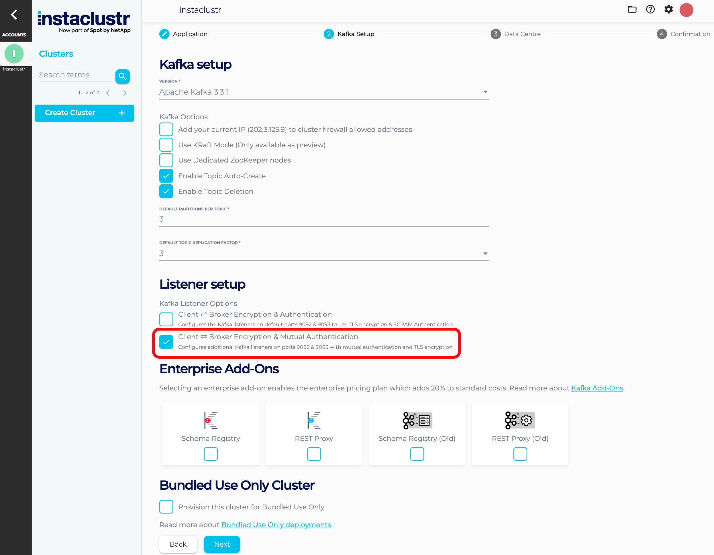 Creating Apache Kafka® Cluster With Client ⇄ Broker Encryption