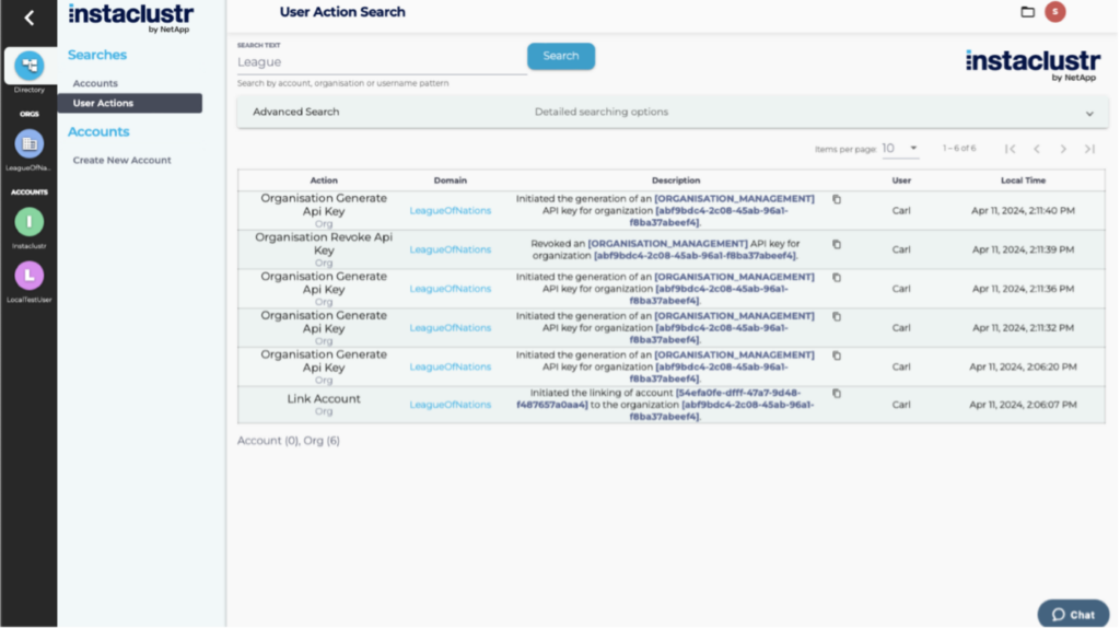 Who Did What to That and When? Exploring the User Actions Feature - Instaclustr