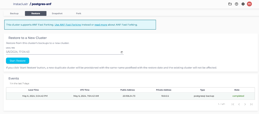 What Is Fast Forking For Postgresql® On Azure Netapp Files Instaclustr