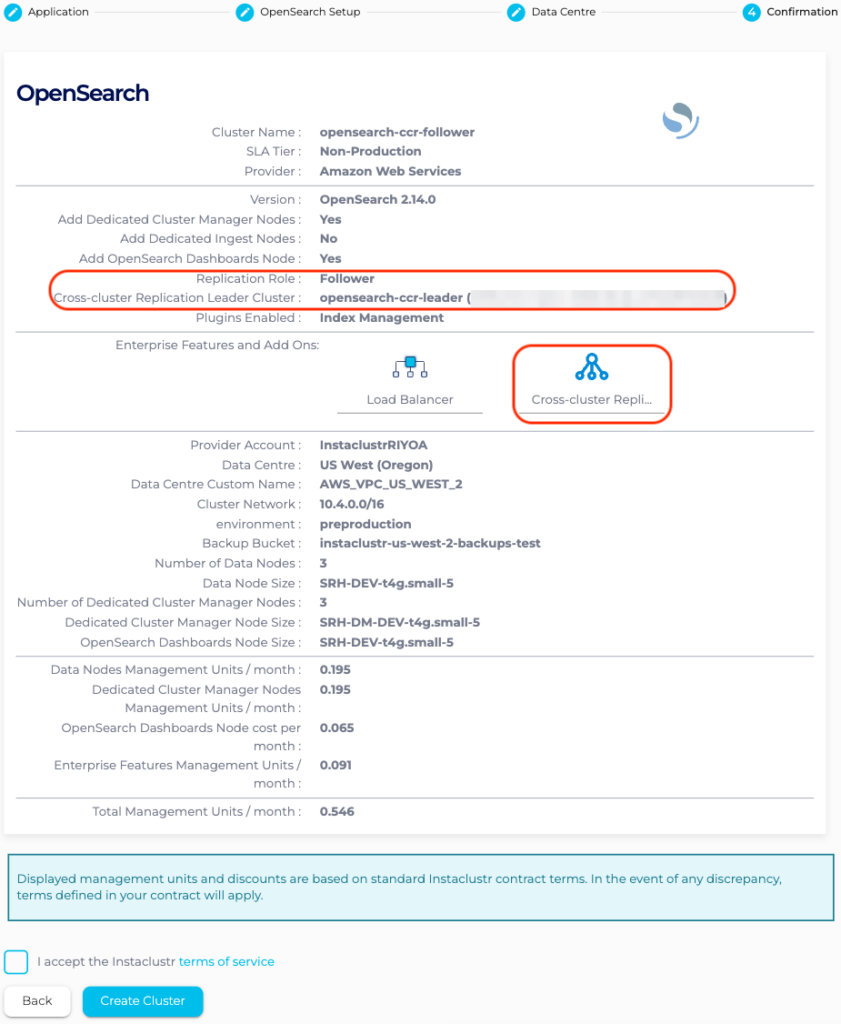 Creating an OpenSearch Cluster with Cross-cluster Replication - Instaclustr