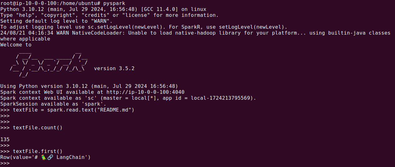 Apache Spark™ tutorial: Running your first Apache Spark application