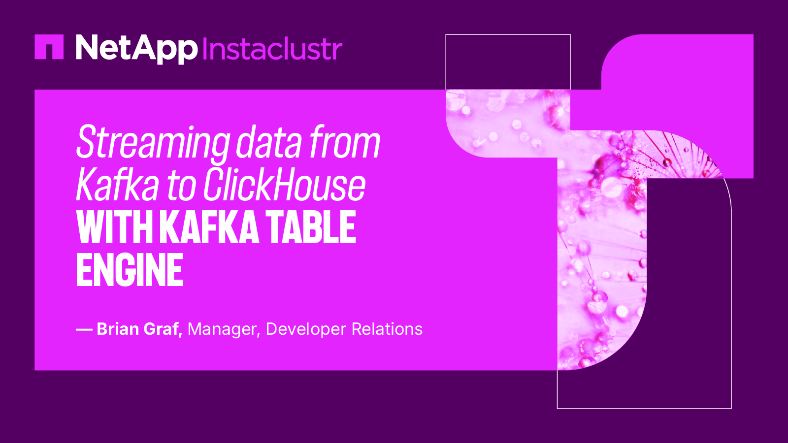 Streaming data from Kafka® to ClickHouse® with Kafka table engine on NetApp Instaclustr ...