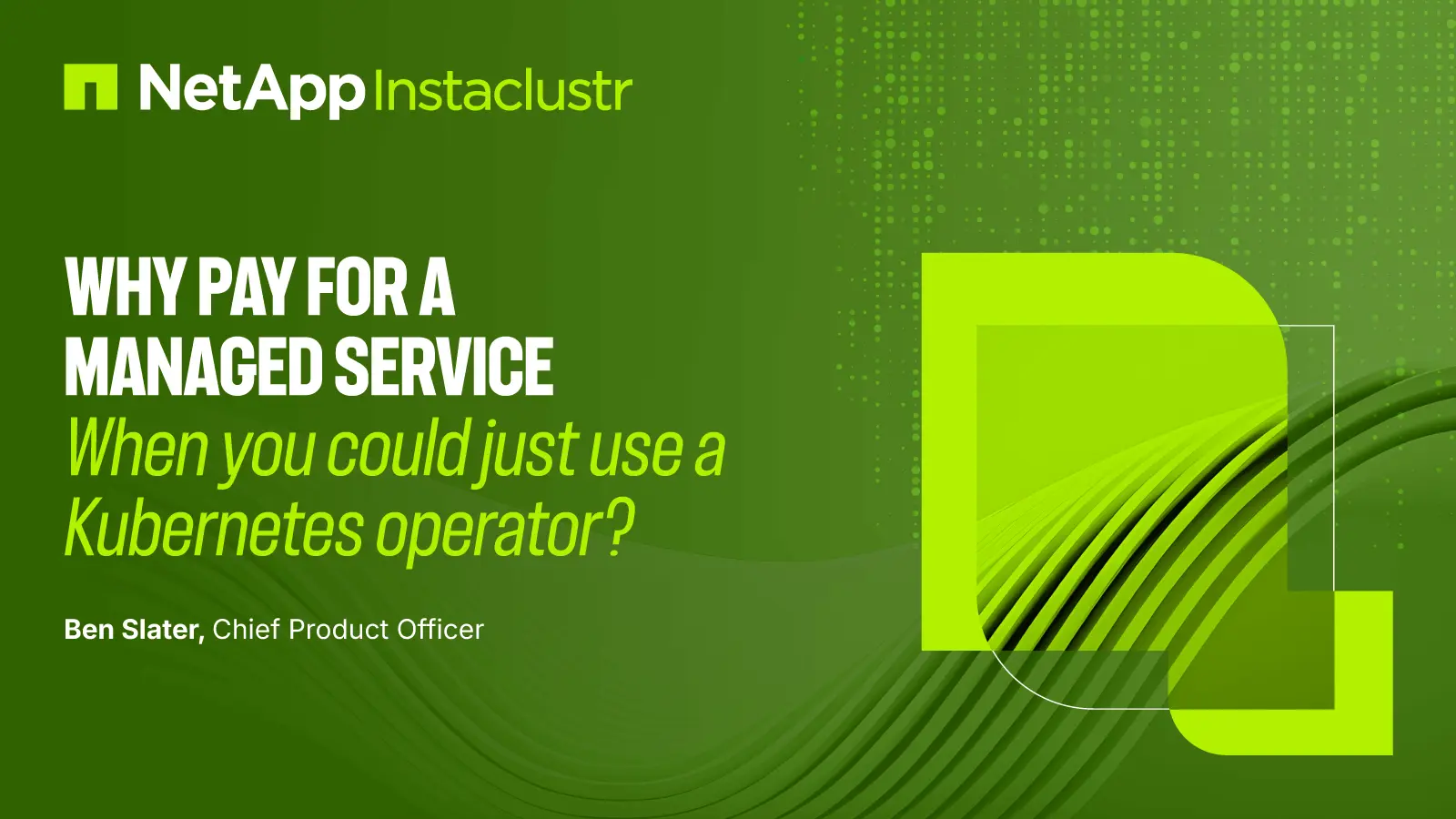 Why pay for a managed service when I could just use a Kubernetes ...