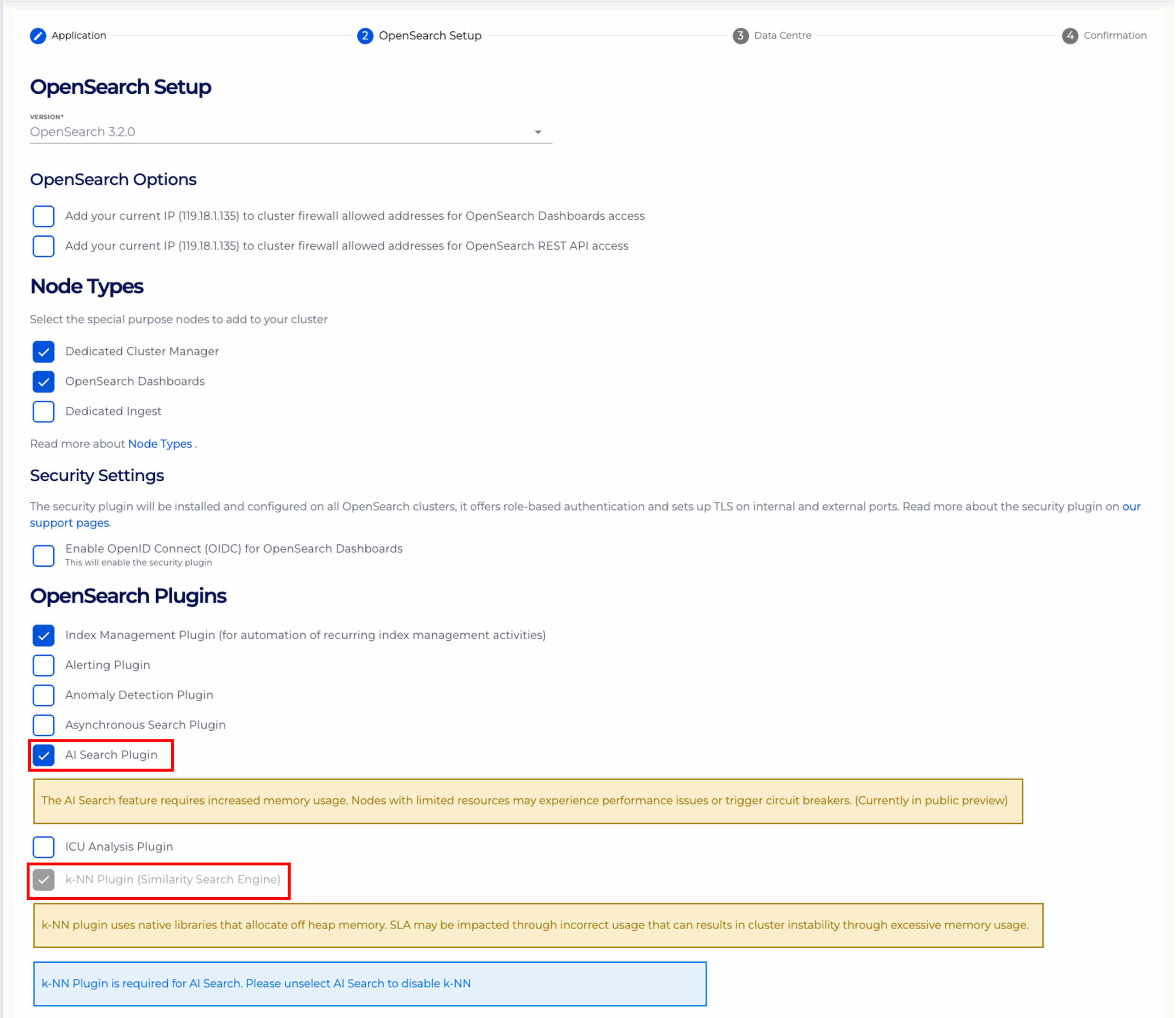 AI Search Plugin - Instaclustr