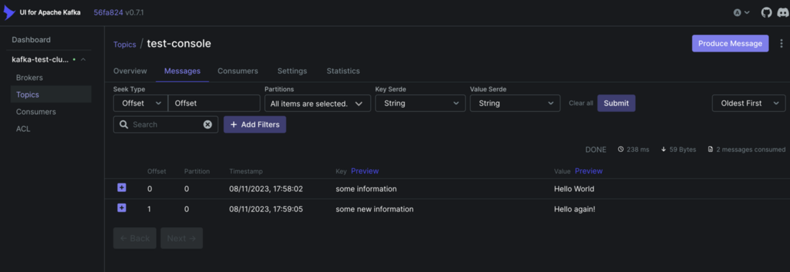 Using UI for Apache Kafka with Instaclustr for Apache Kafka