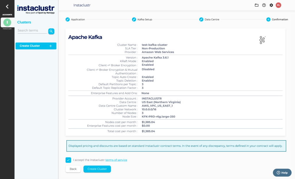 Creating An Apache Kafka Cluster Instaclustr