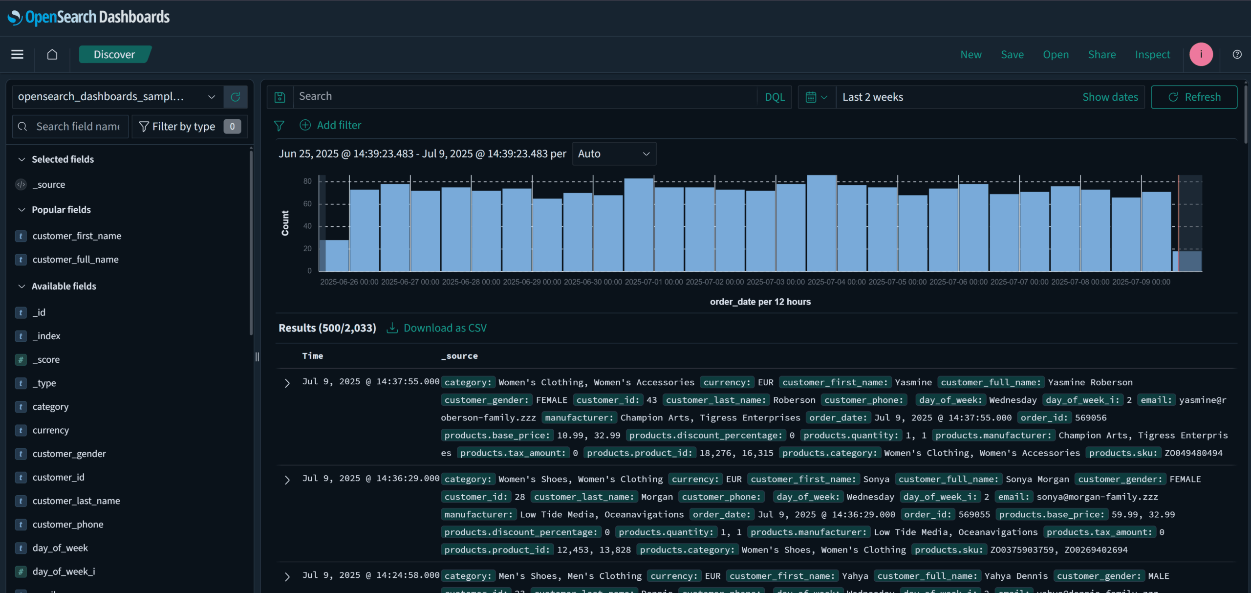 OpenSearch Dashboard and Discover tool: Search, analyze, and visualize your data - Instaclustr